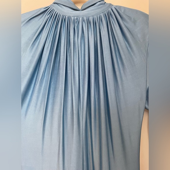 Paco Rabanne | Dresses | Paco Rabanne Blue Second Skin Long Sleeve ...